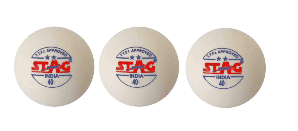 Stag Table Tennis Balls(Box Of 3) - 2 Star | McCracken's